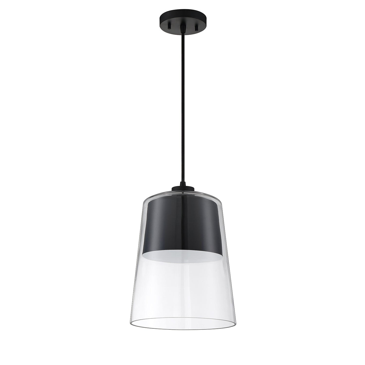 Caladon One Light Pendant in Black by | The Lighting Shoppe Canada ...