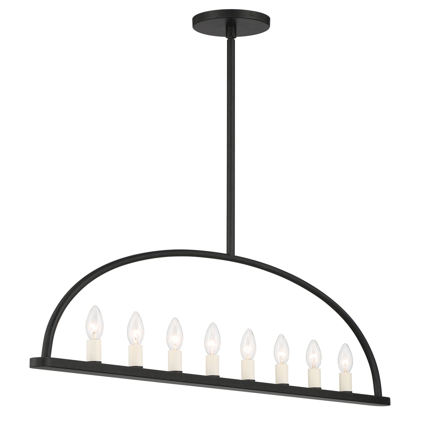 Crystorama - ABB-3007-BK - Eight Light Chandelier - Abbott - Black ...