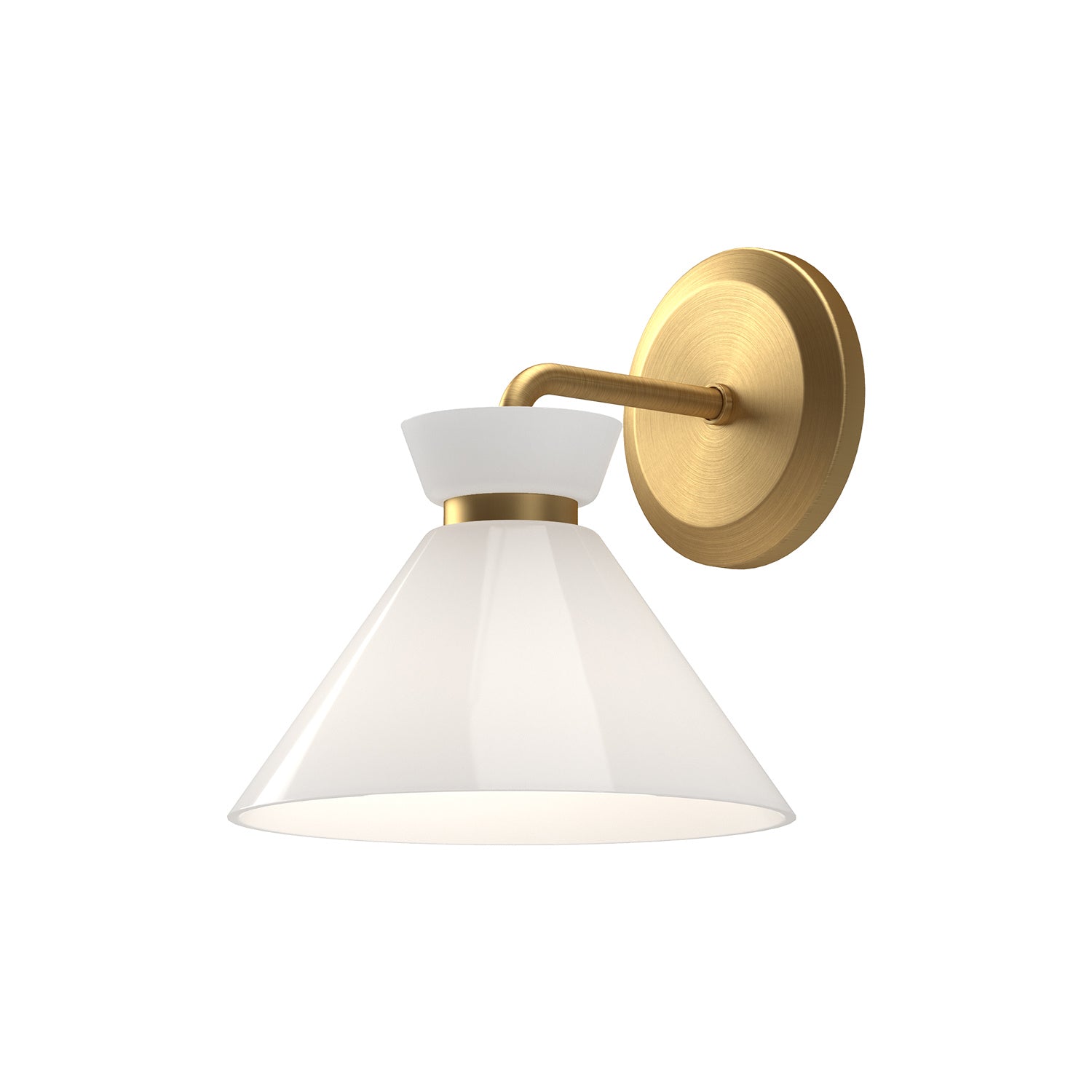 Alora Canada - WV470108BGGO - One Light Vanity - Halston - Brushed Gold ...