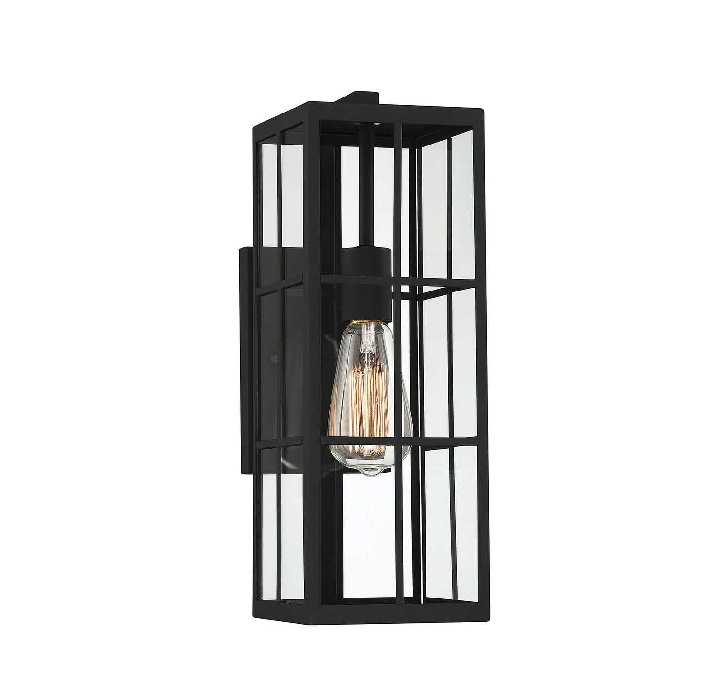 Ericson One Light Outdoor Wall Lantern in Matte Black by | The Lighting ...