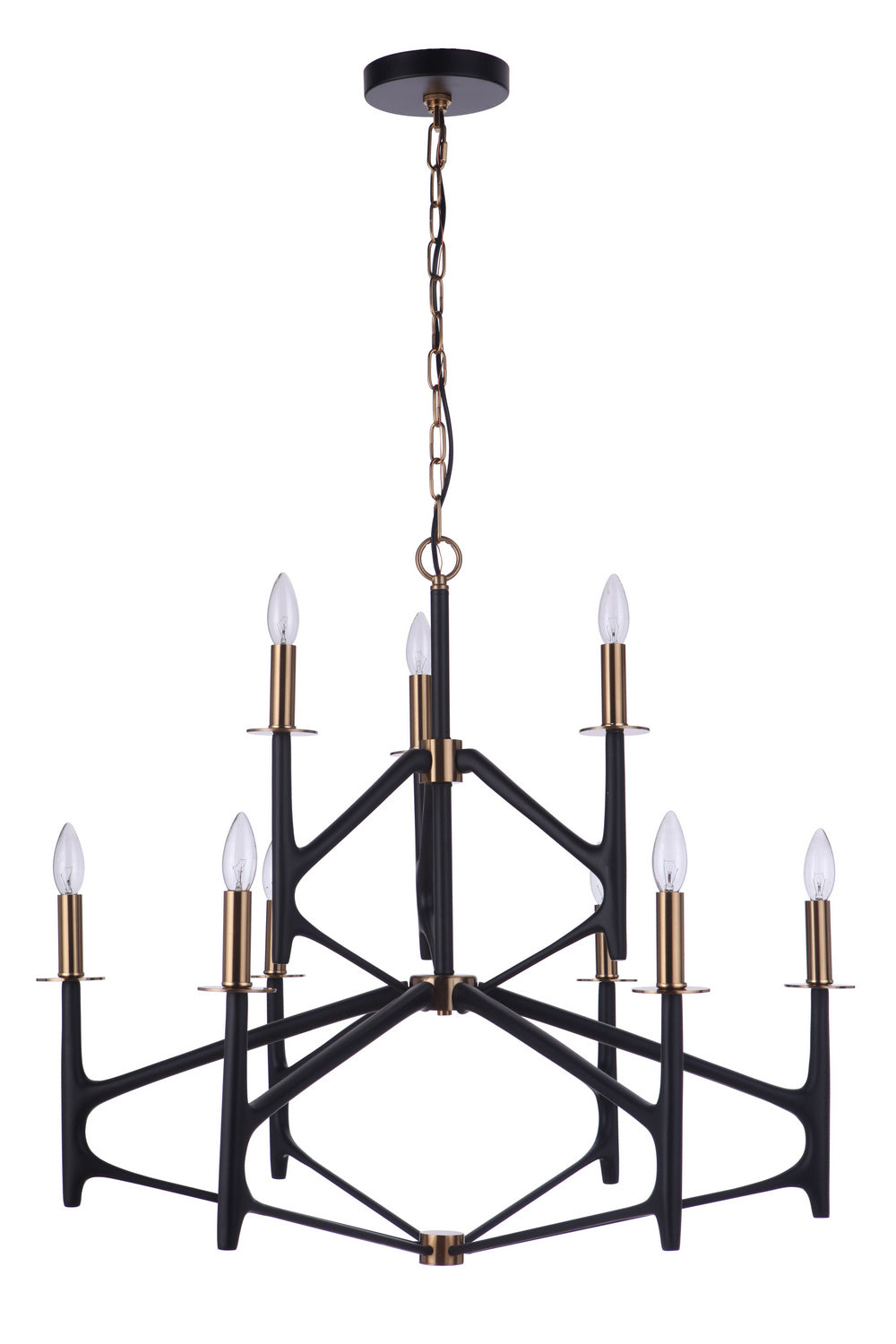 Craftmade Canada - 55529-FBSB - Nine Light Chandelier - The Reserve ...