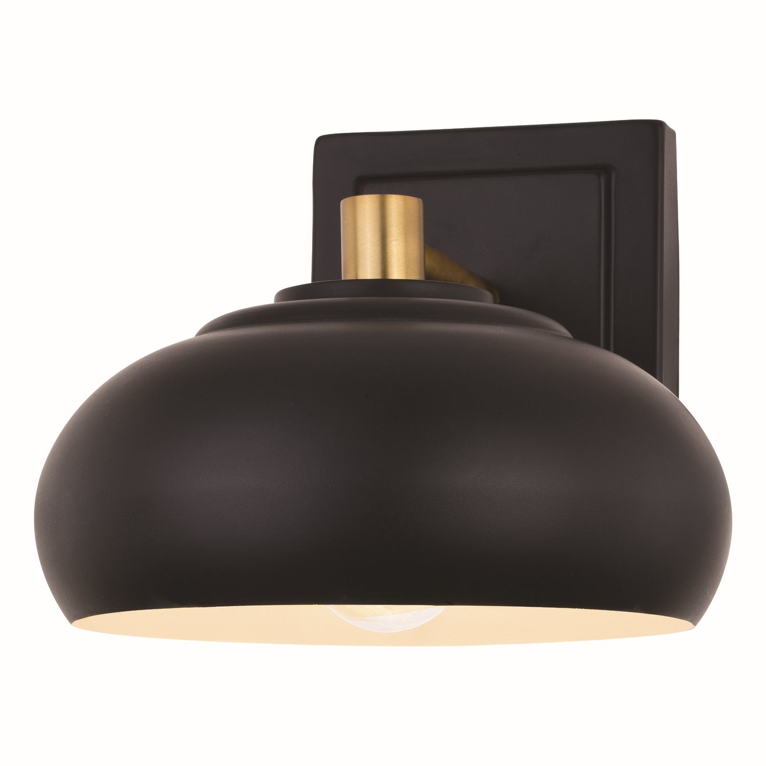 Vaxcel - W0381 - One Light Vanity - Belmont - Matte Black and Satin ...
