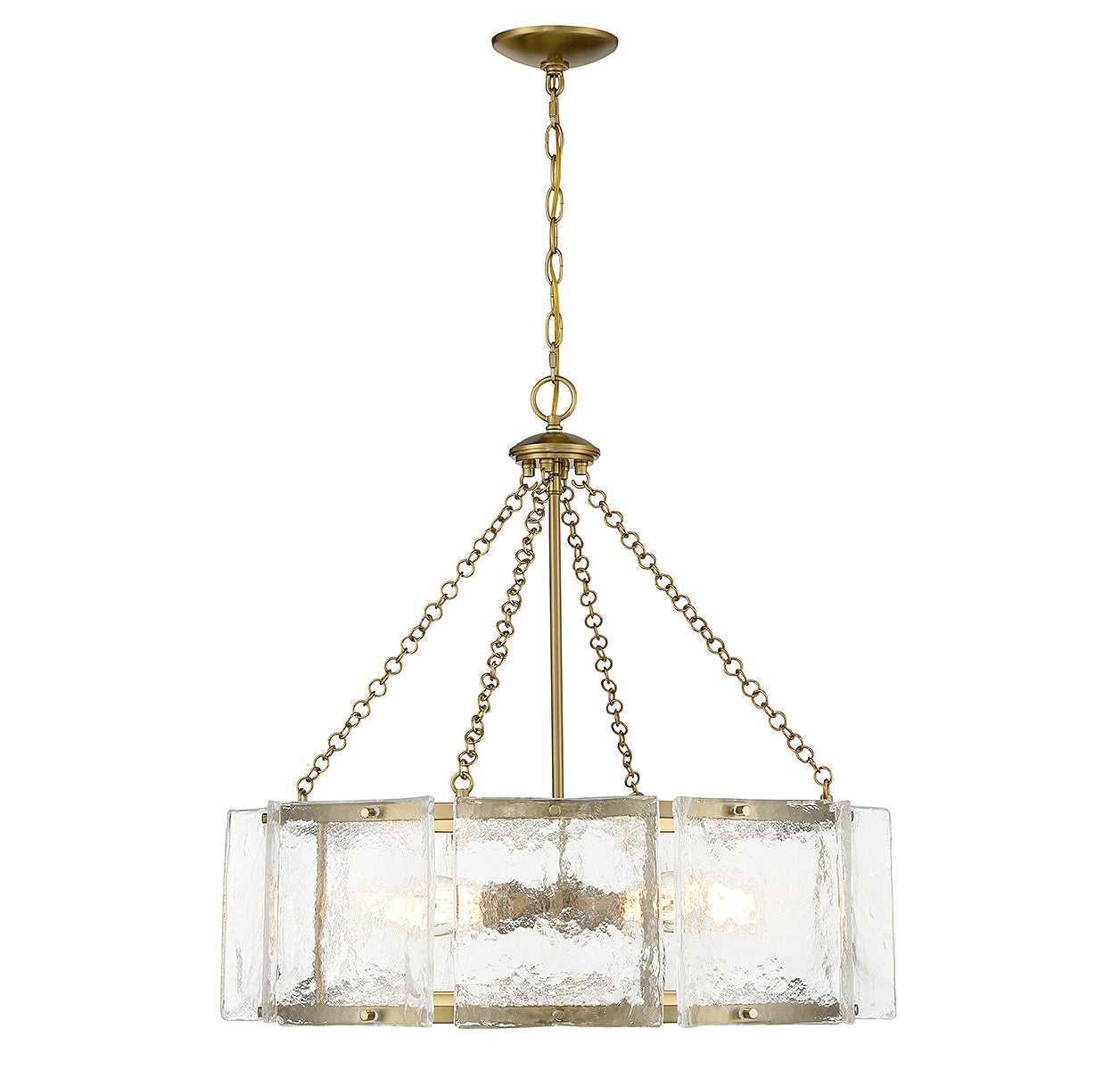 Savoy House - 1-8200-5-322 - Five Light Pendant - Genry - Warm Brass ...