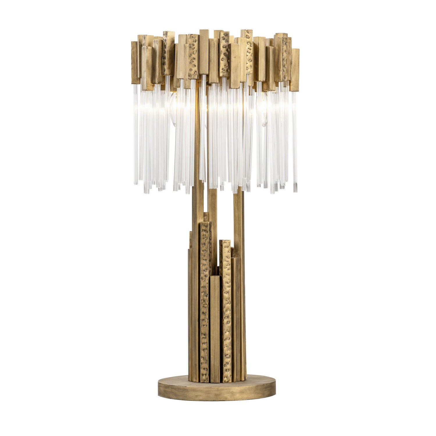 Varaluz - 309T03HG - Three Light Table Lamp - Matrix - Havana Gold ...