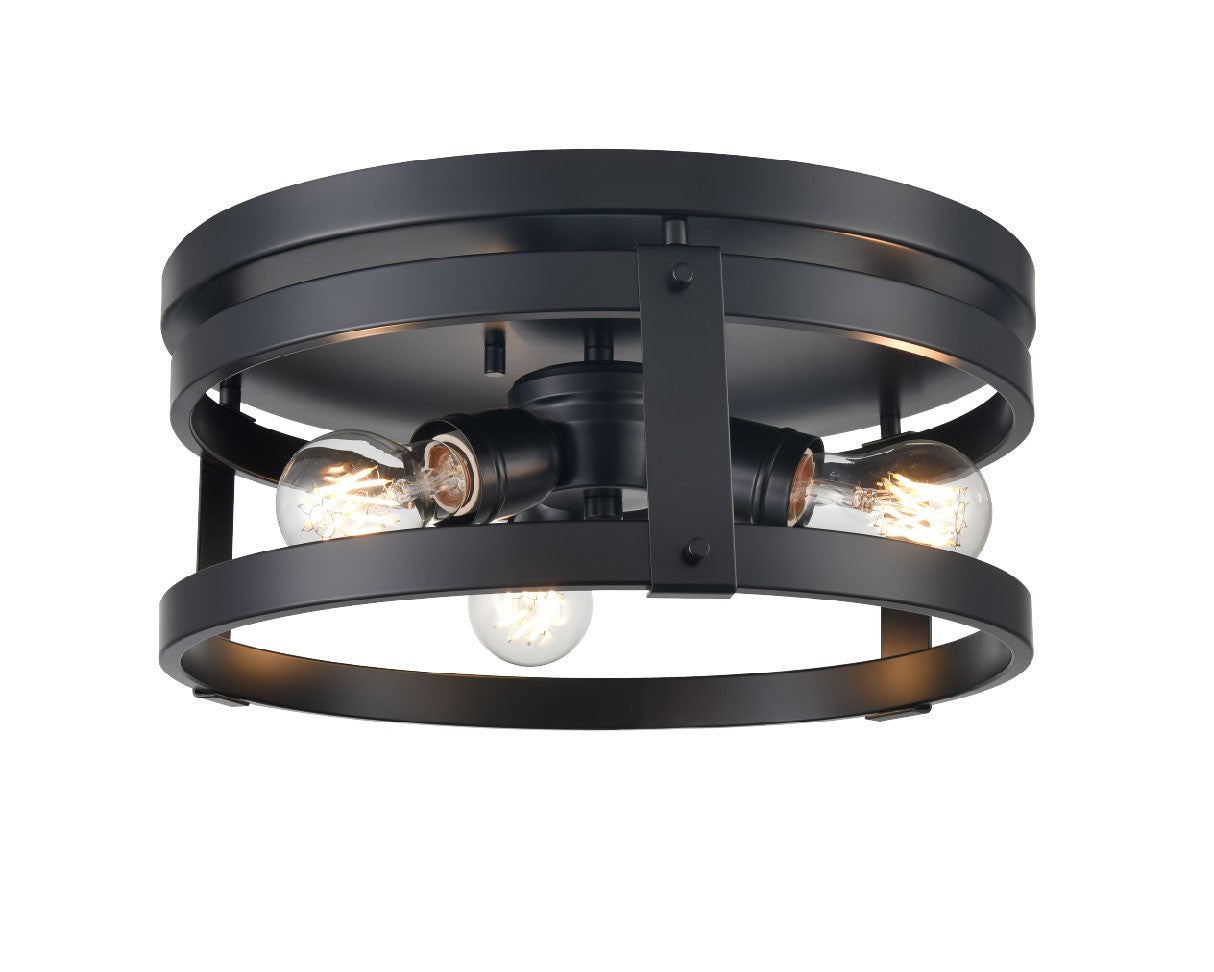 DVI Canada - DVP40332EB - Three Light Flush Mount - Oakhurst - Ebony ...