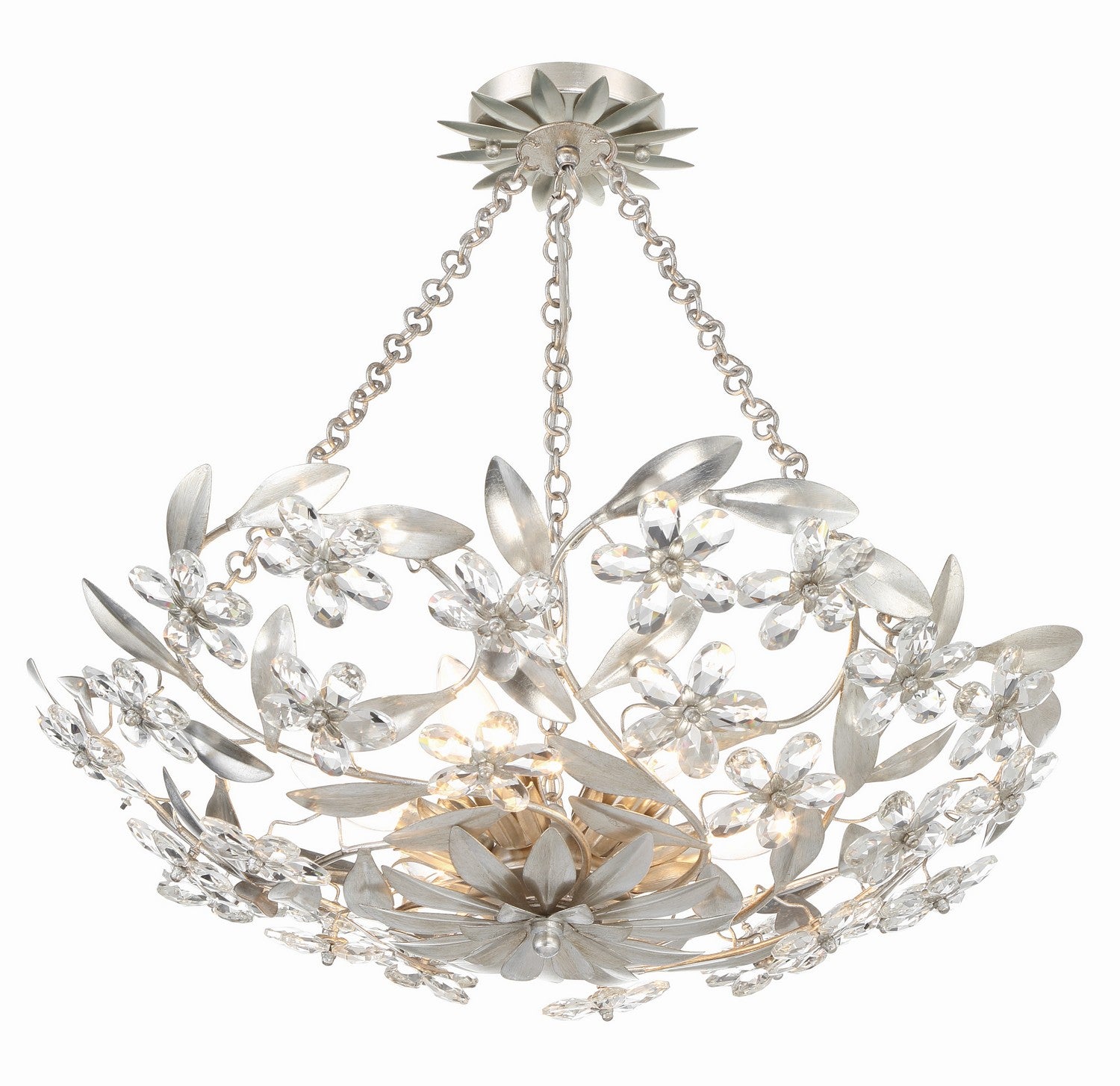 Crystorama - MSL-306-SA_CEILING - Six Light Semi Flush Mount - Marselle ...