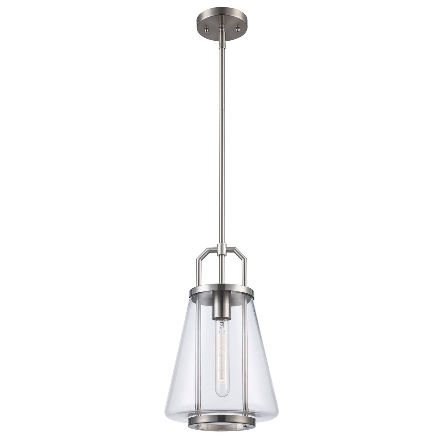 Trans Globe Imports - PND-2232 BN - One Light Pendant - Brushed Nickel ...