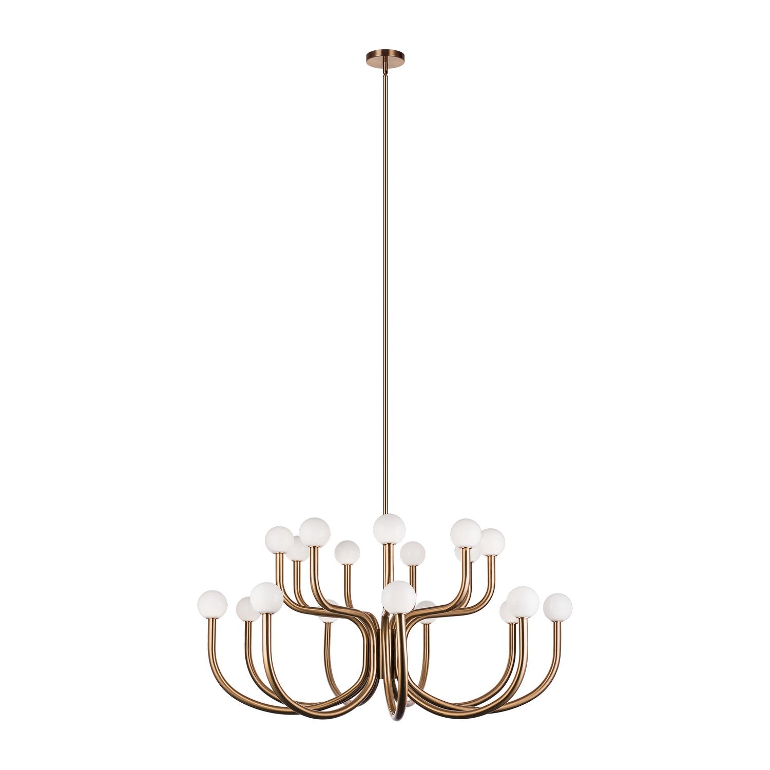 Joelle 18 Light Chandelier in Aged Gold Brass by | The Lighting Shoppe ...