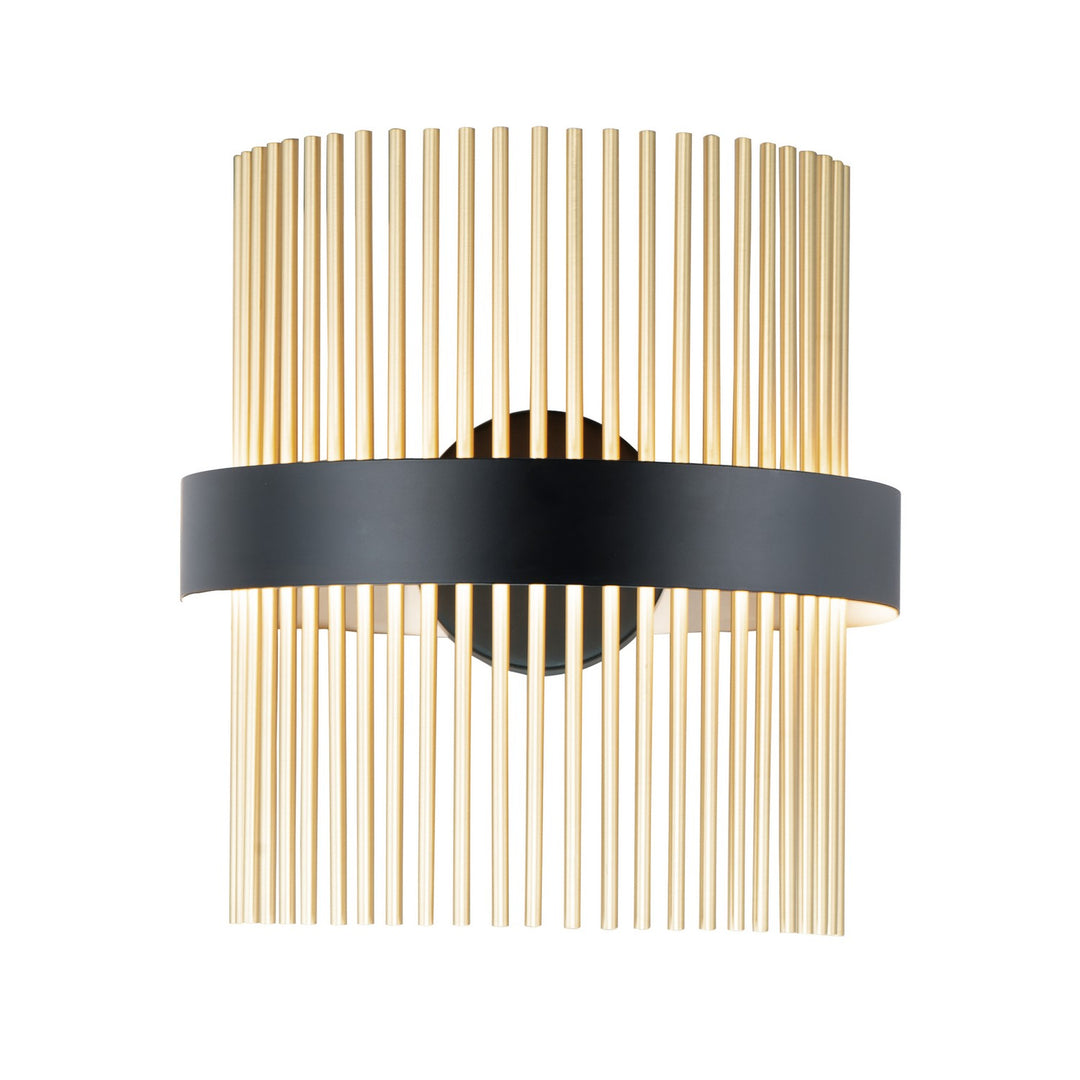 ET2 - E34251-BKSBR - LED Wall Sconce - Chimes 5CCT - Black / Satin ...