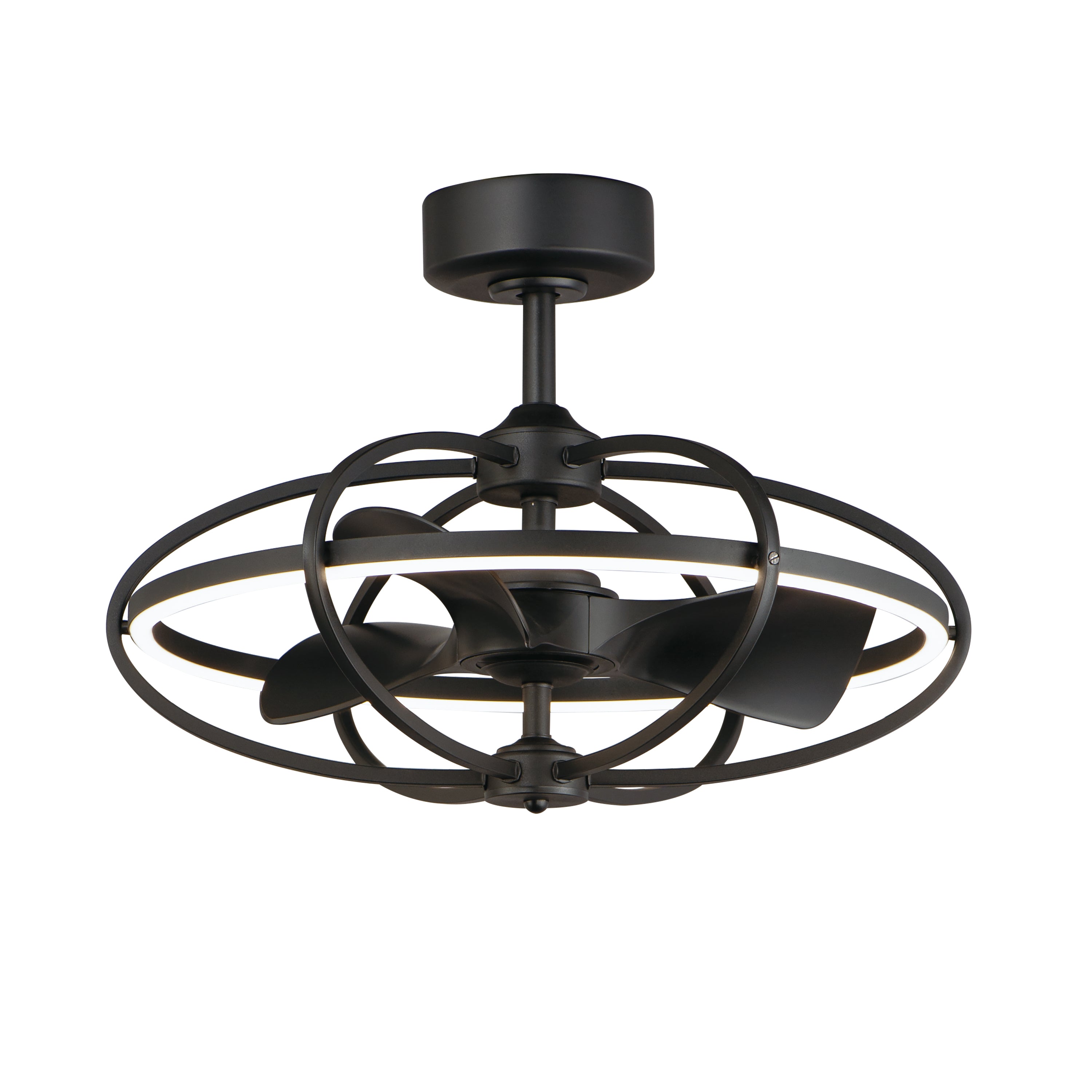 Maxim - 61001BK - LED Fandelight - Corona Fan - Black ...