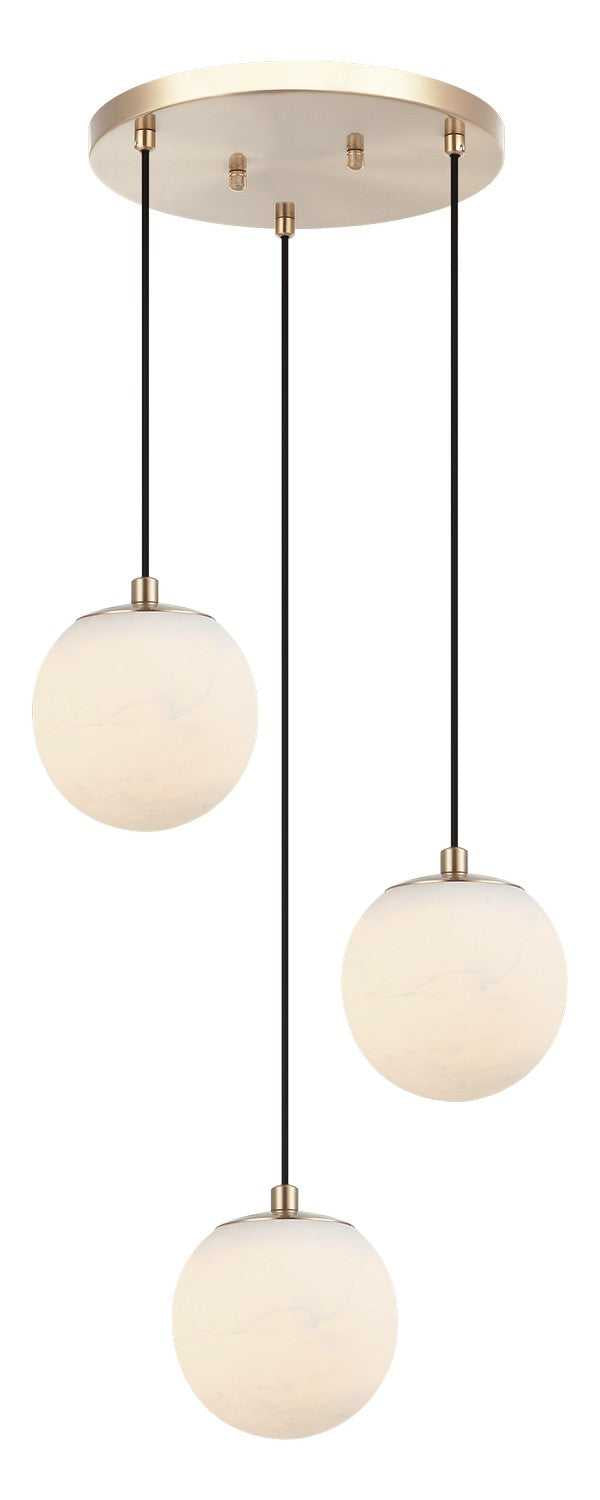 Nikini LED Pendant in Aged Gold Brass by | The Lighting Shoppe Canada ...