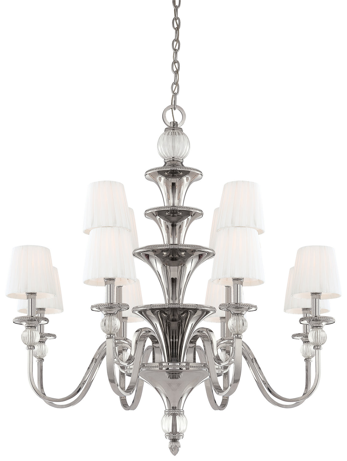 Metropolitan - N6611-613 - 12 Light Chandelier - Aise - Polished Nickel ...