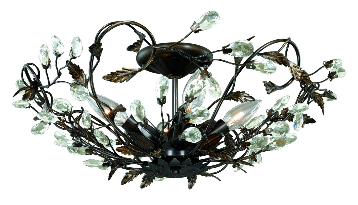 Vaxcel - C0023 - Four Light Semi Flush Mount - Jardin - Architectural ...