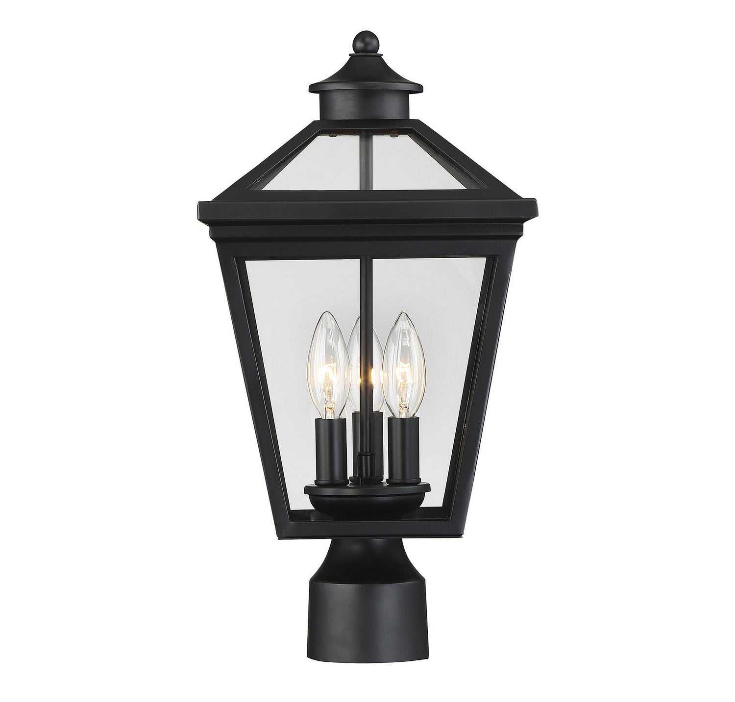 Savoy House - 5-147-BK - Three Light Post Lantern - Ellijay - Black ...