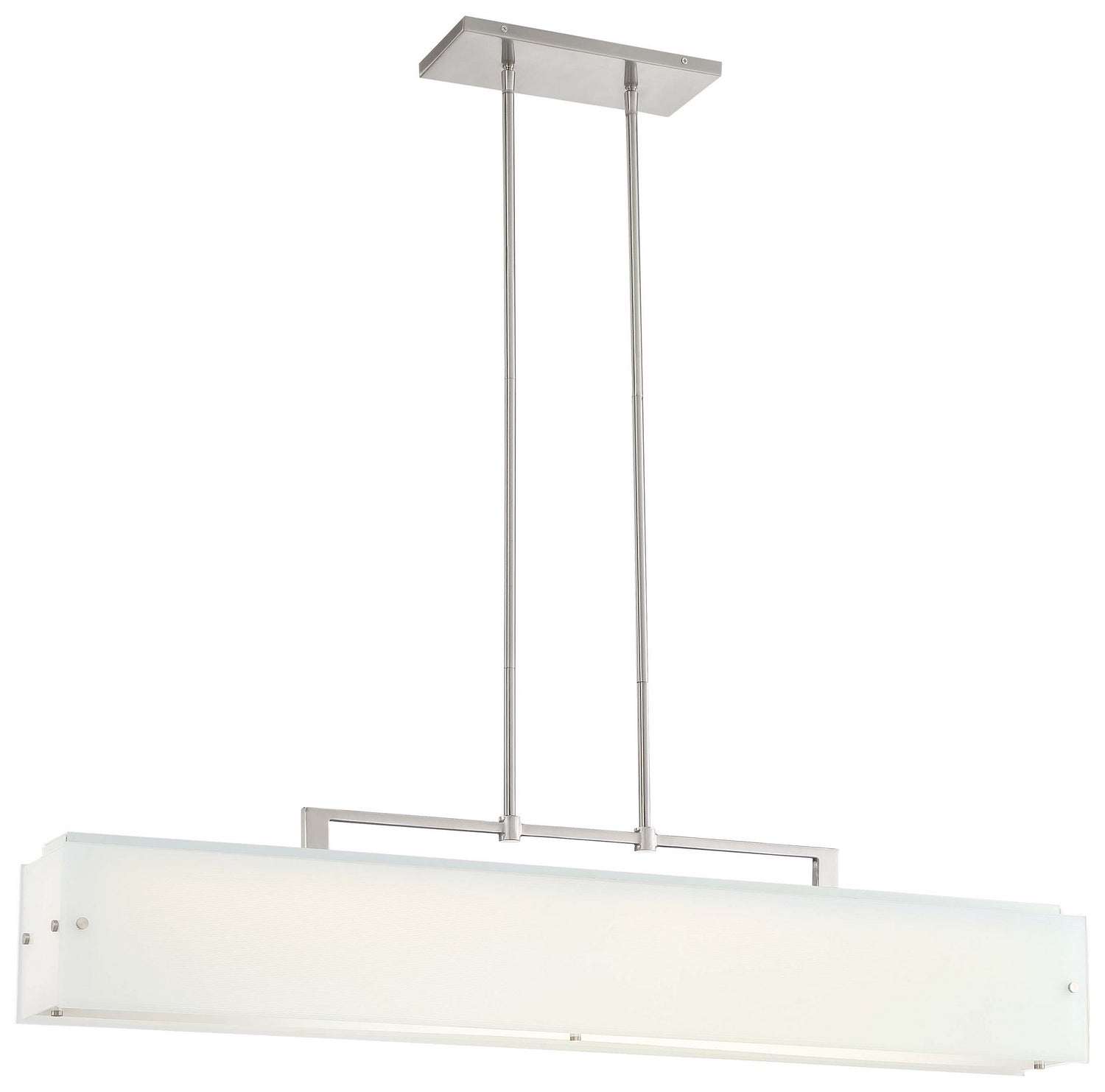 George Kovacs - P1326-084-L - LED Island Pendant - Button - Brushed ...