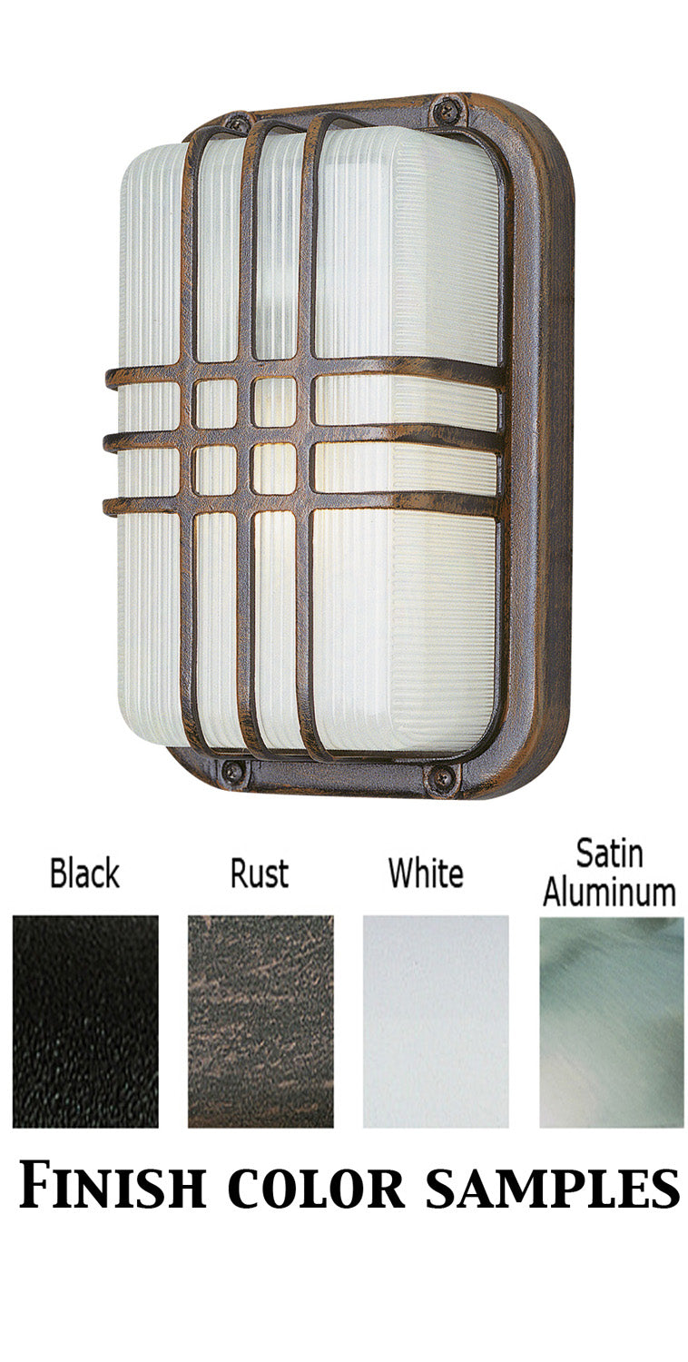 Trans Globe Imports - 41104 WH - One Light Bulkhead - Walker - White ...