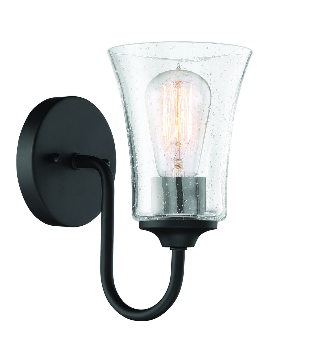 Craftmade Canada - 50401-FB - One Light Wall Sconce - Gwyneth - Flat Black – thelightingshoppe.ca