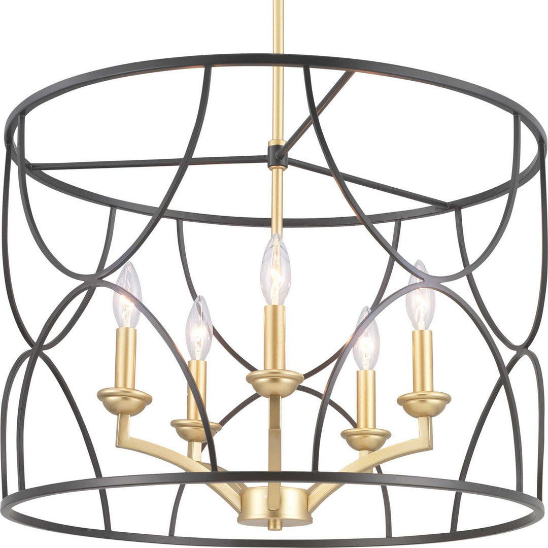 Progress Canada - P400178-031 - Five Light Chandelier - Landree - Black ...