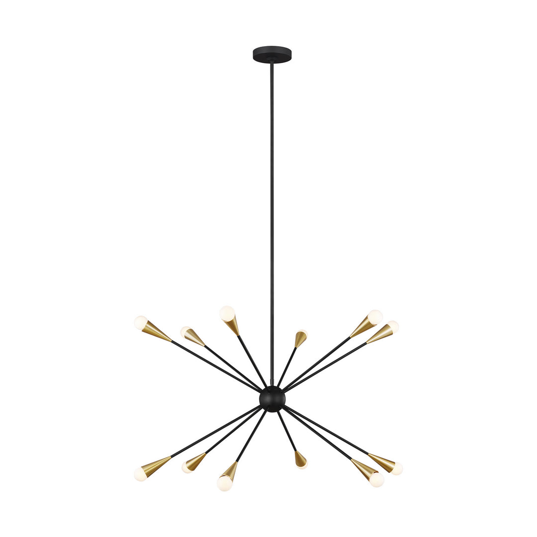 Visual Comfort Studio Canada - EC10312MBK - 12 Light Chandelier - Jax ...