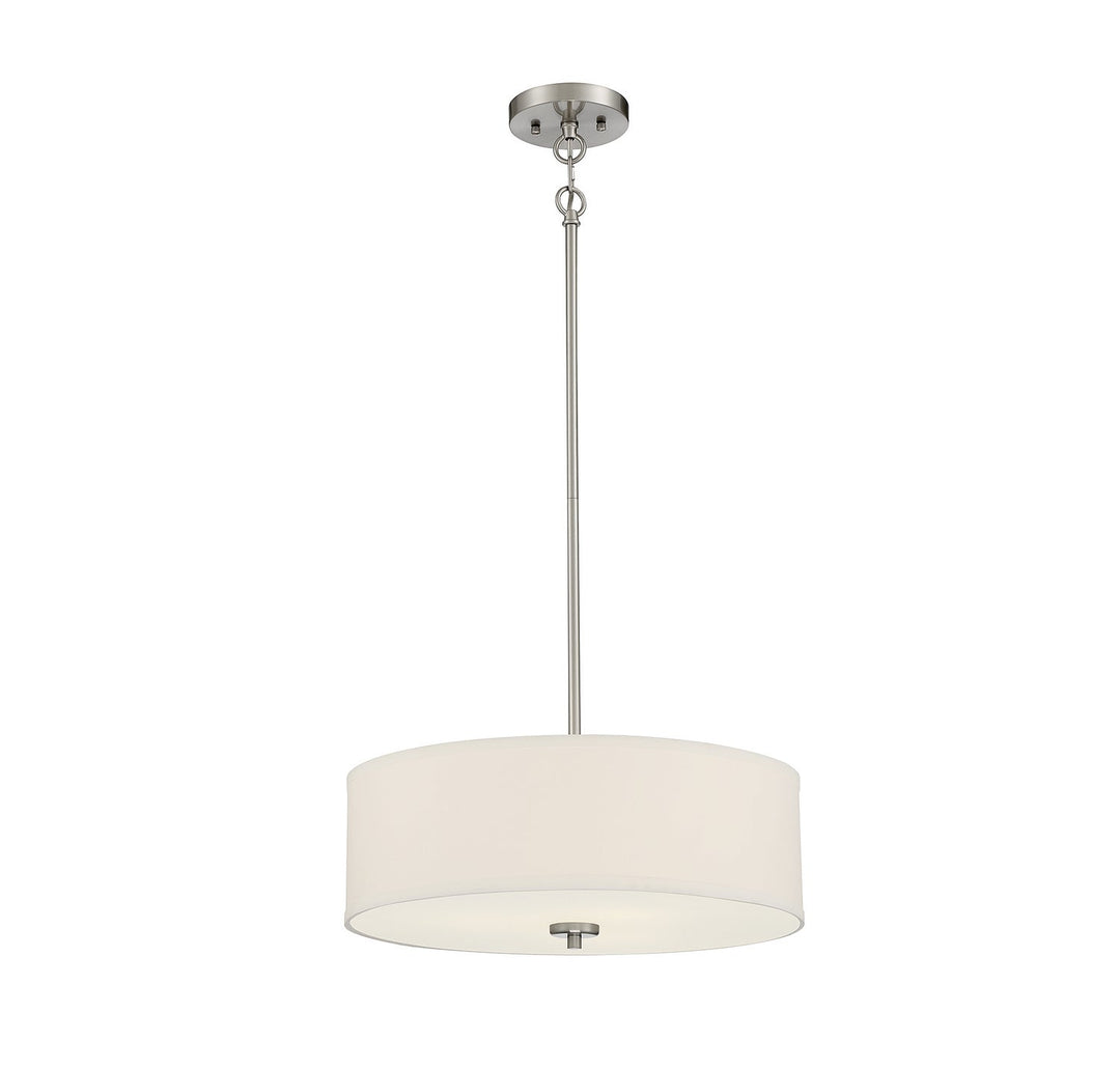 Three Light Pendant in Brushed Nickel by | The Lighting Shoppe Canada ...