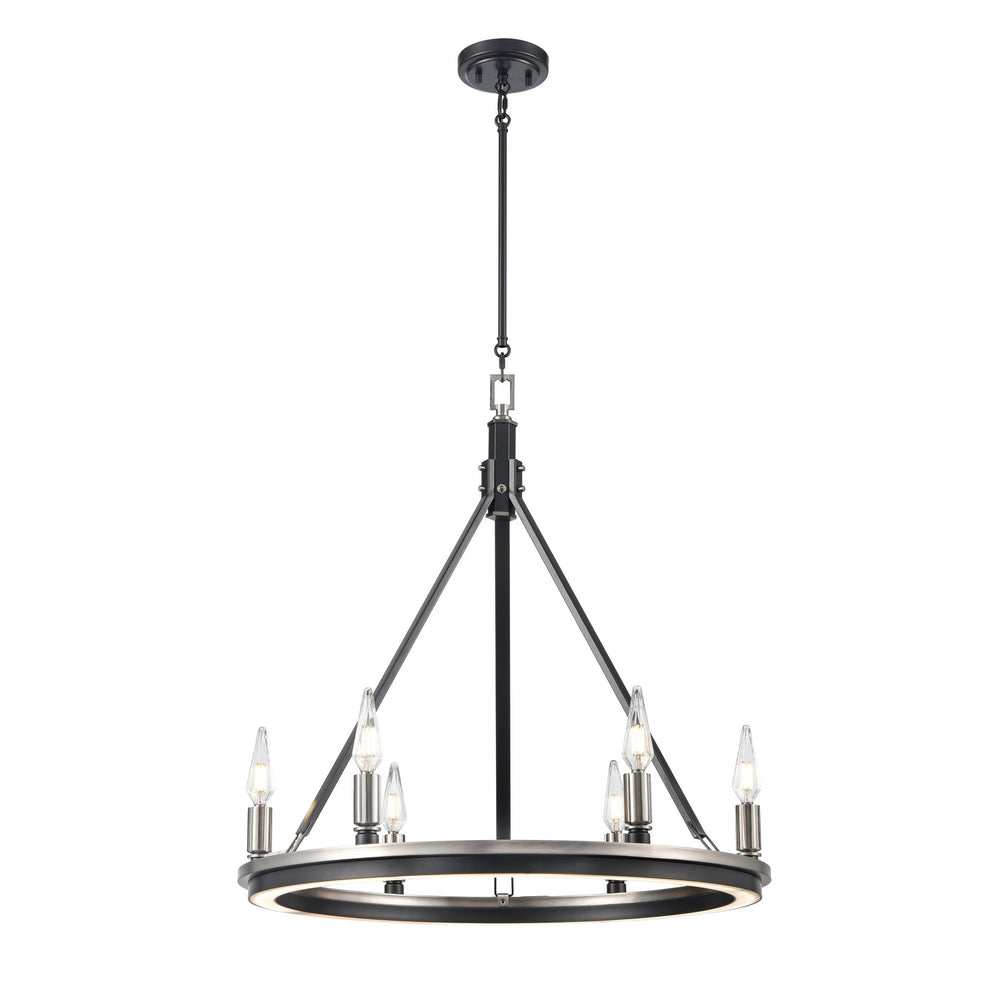 DVI Canada - DVP46326SN+GR-CCT - Six Light Chandelier - Aletheia Hybrid ...