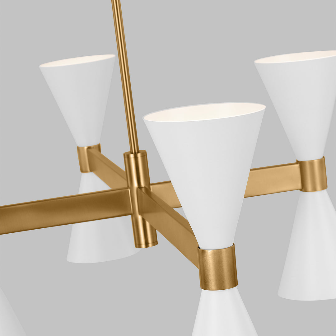 Visual Comfort Studio Canada - AEC1068MWT - Eight Light Chandelier ...