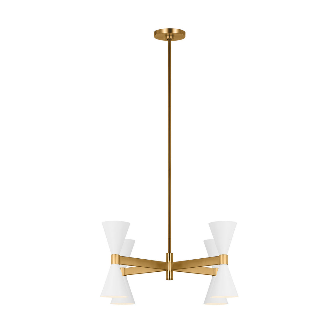 Visual Comfort Studio Canada - AEC1078MWT - Eight Light Chandelier ...
