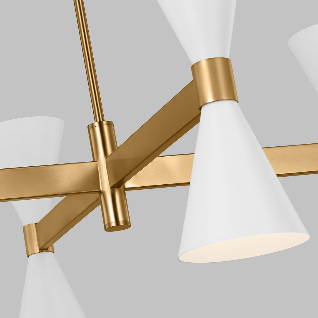 Visual Comfort Studio Canada - AEC1078MWT - Eight Light Chandelier ...