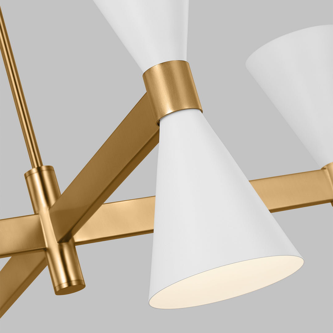 Visual Comfort Studio Canada - AEC1078MWT - Eight Light Chandelier ...