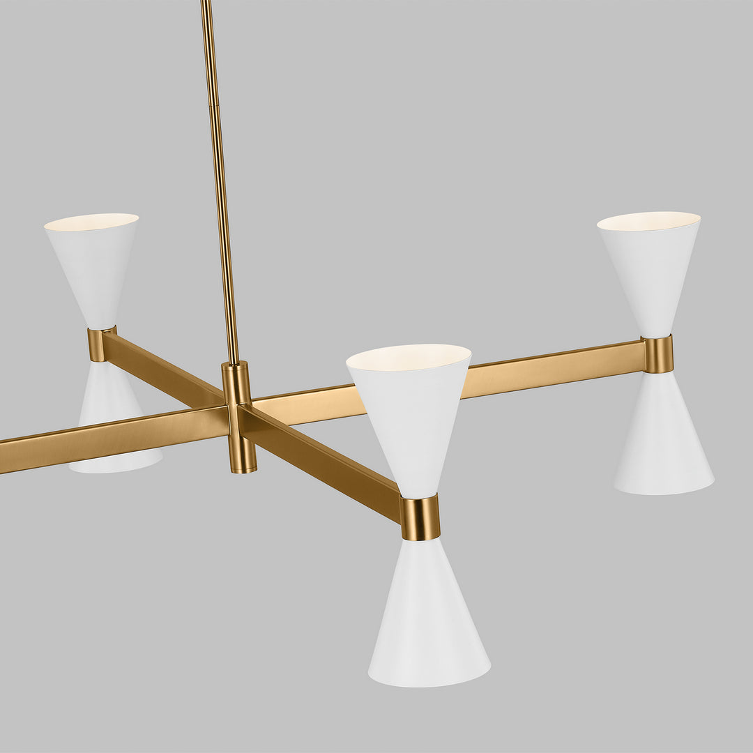 Visual Comfort Studio Canada - AEC1088MWT - Eight Light Chandelier ...