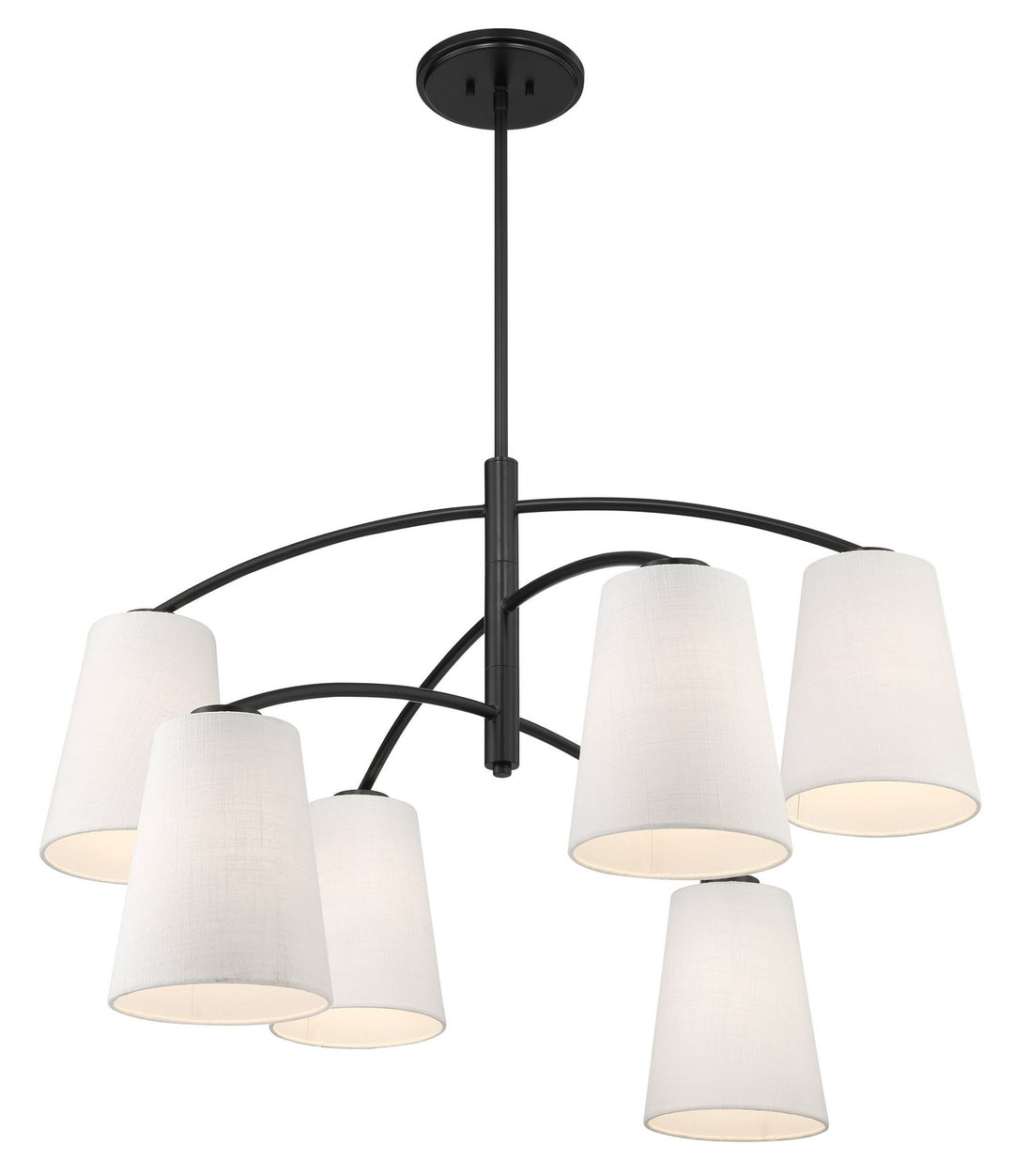 Minka-Lavery - 5397-66A - Six Light Chandelier - Headington - Coal ...